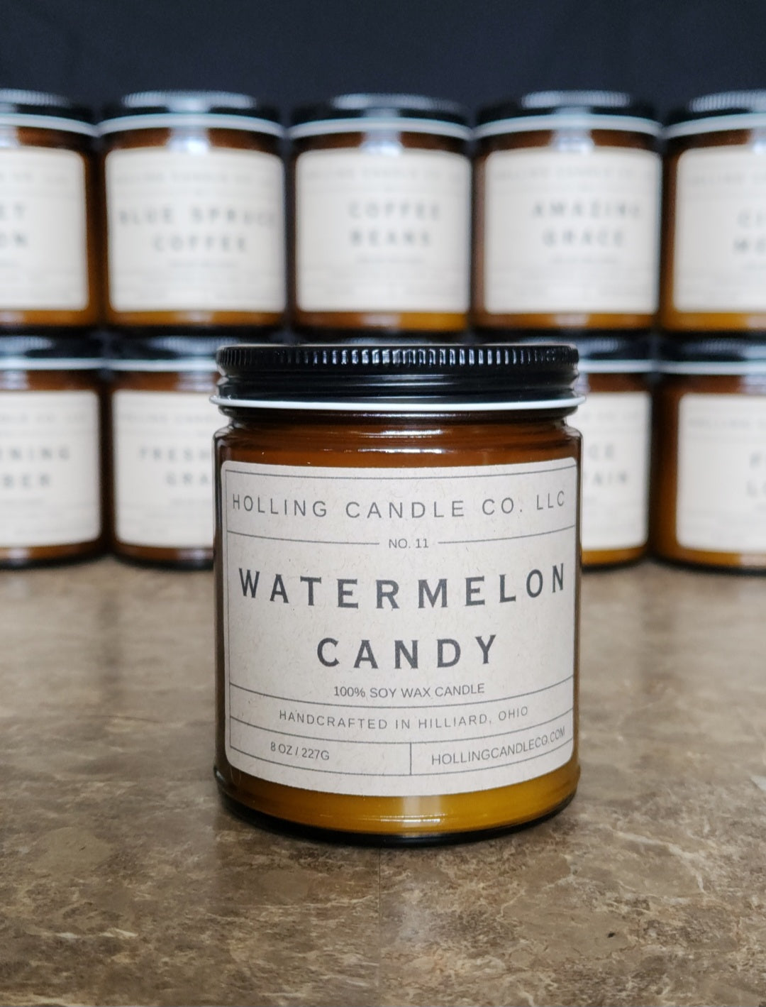 8 oz. Watermelon Candy Soy Wax Candle – Holling Candle Co. LLC